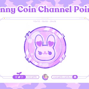 Bunny Coin Channel Point | Bunny Emote | Coin | Bunny - Etsy