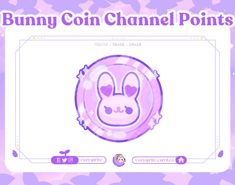 Bunny Coin Channel Point | Bunny Emote | Coin | Bunny - Etsy
