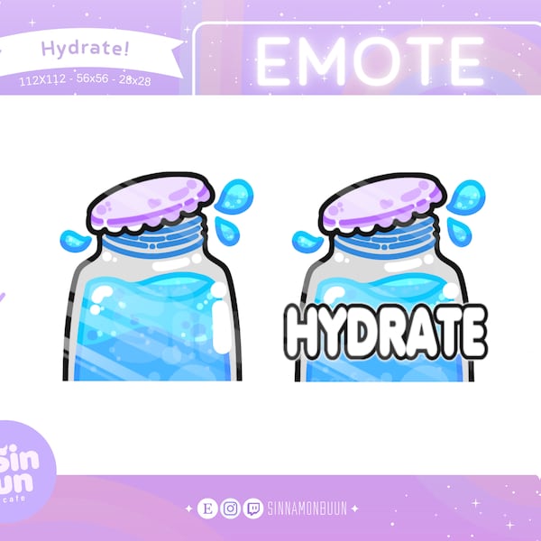 Twitch Water Emote - Etsy Australia