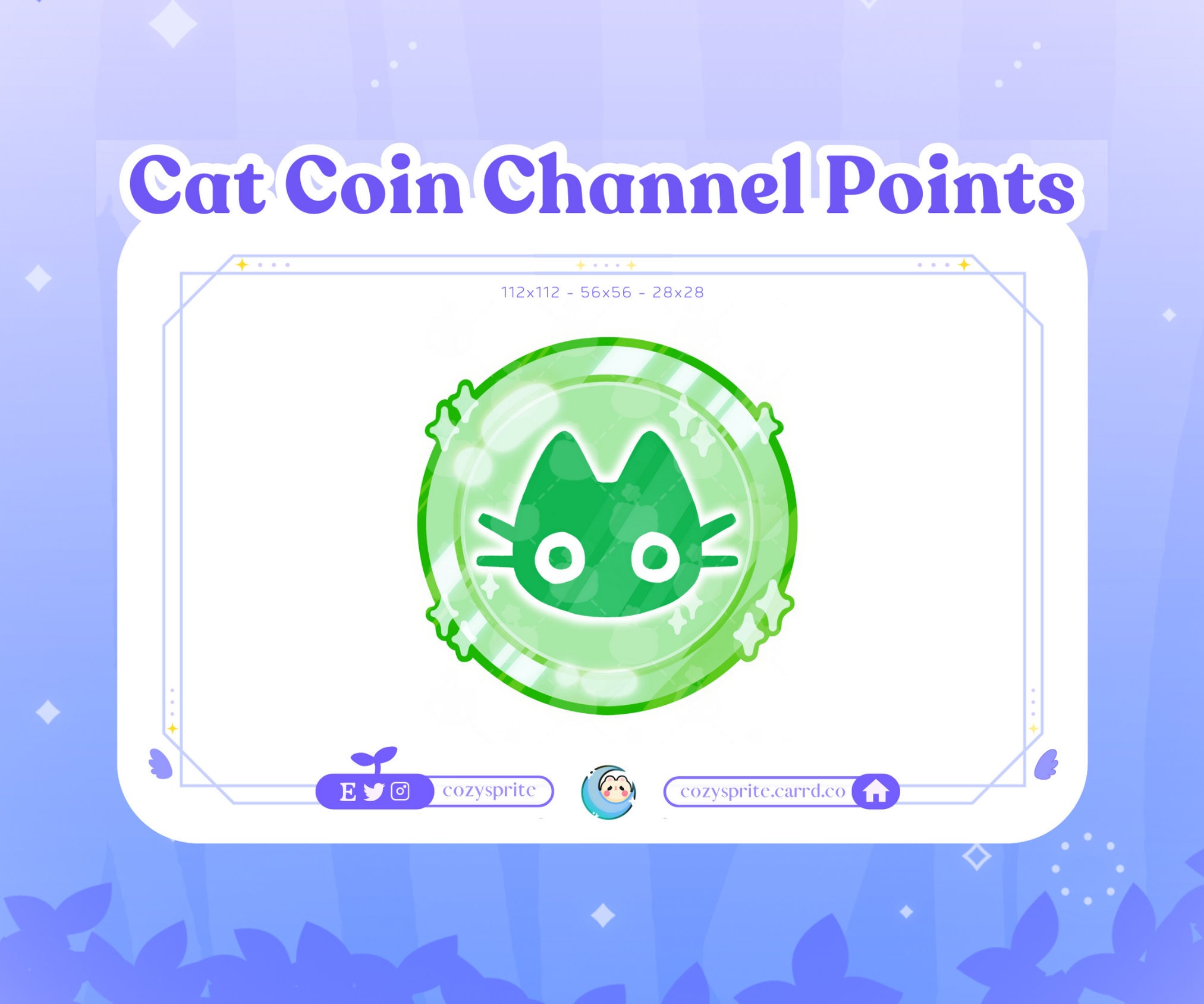 Cat Coin Channel Point Cat Emote Coin Kitty - Etsy