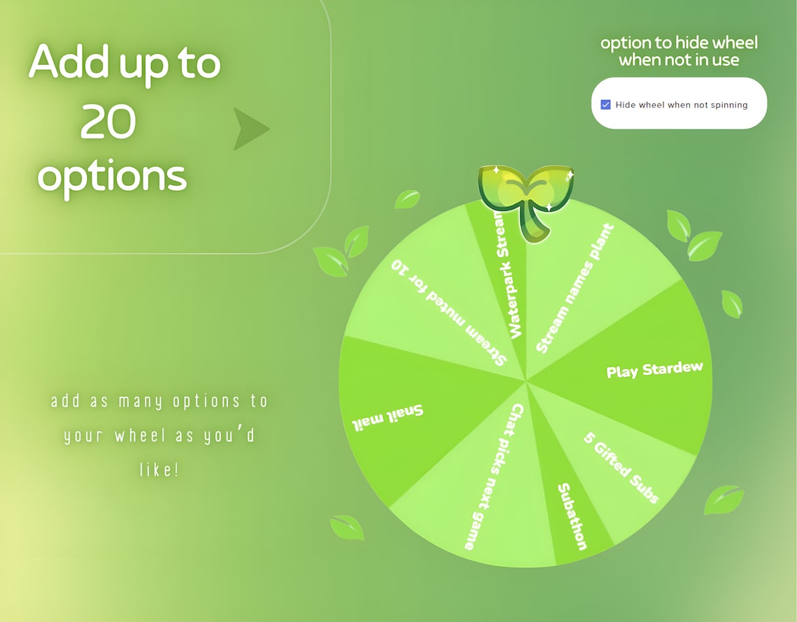 Wheel Spin Widget | Roulette Spin | Customizable Colors, Subathon ...