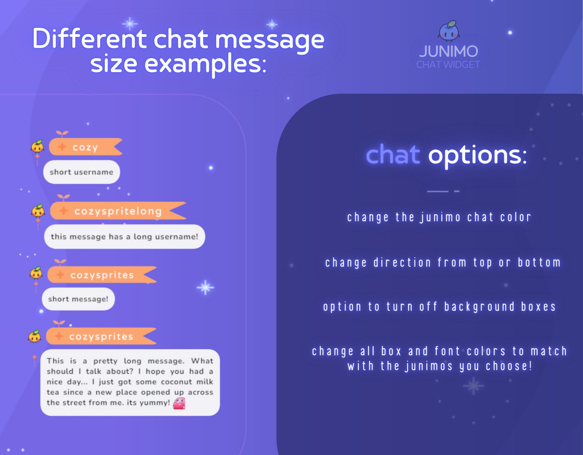 Stardew Chat Widget | Customizable Colors, Cute Chat, Pastel | Colorful ...