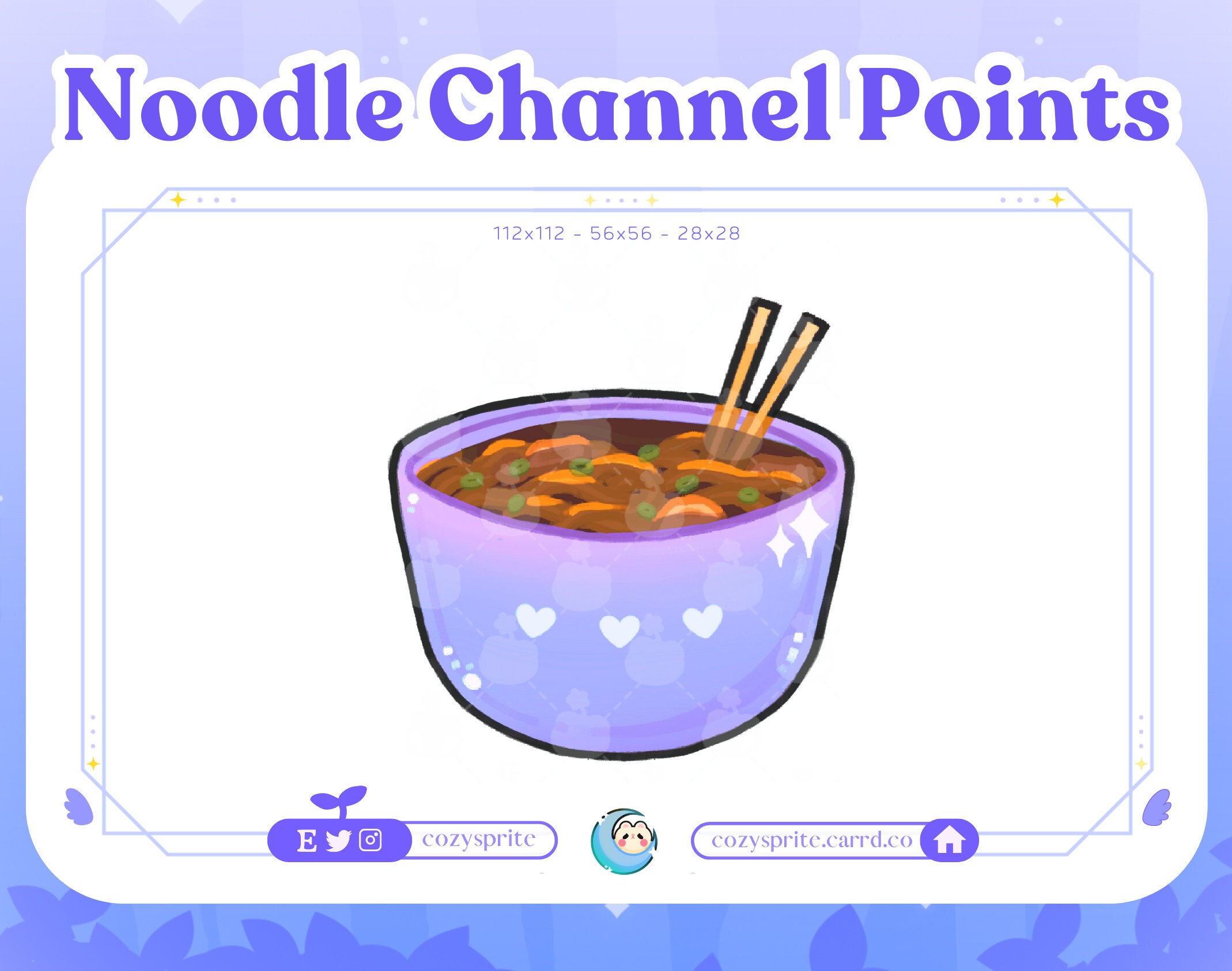 Ramen Noodle Soup Channel Point Emote Streaming Food - Etsy