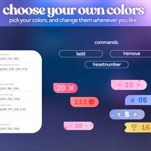 Counter Widget | Animated Counter | Goal Widget | Customizable Colors, Subathon | Streamelements ...