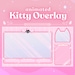 Pink Cat Overlay Pack Animated Stream Overlay Pack Twitch Youtube ...