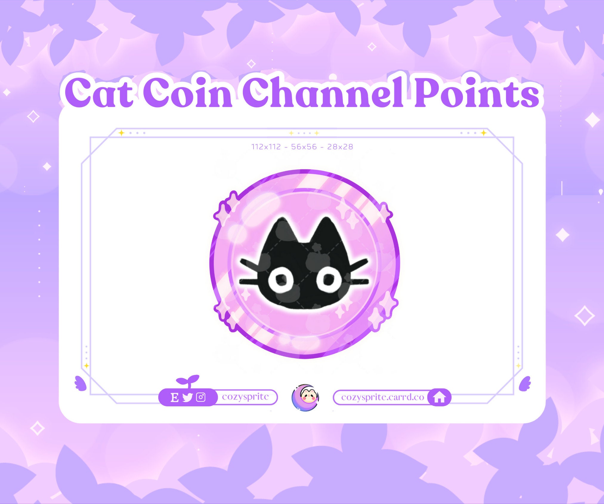 Cat Coin Channel Point | Cat Emote | Coin | Kitty - Etsy