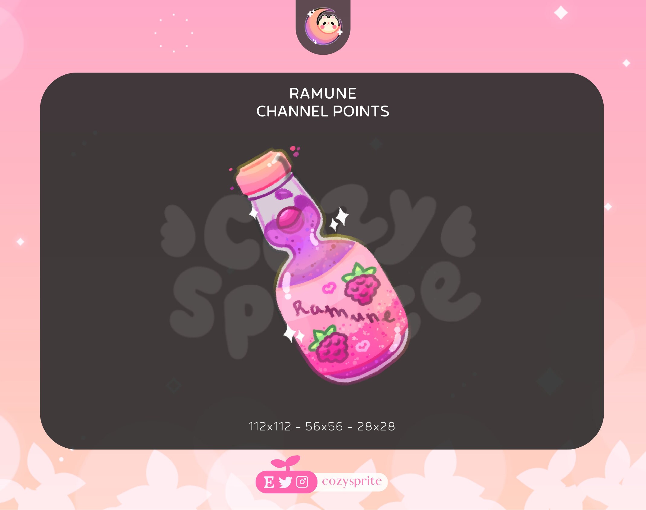 Marble Soda Channel Point Emote Streaming Soda Ramune - Etsy
