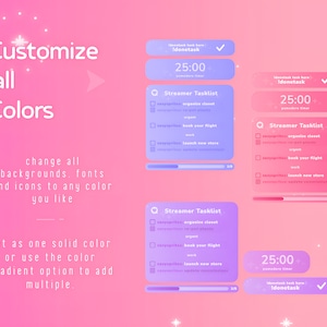Task Widget | Coworking With Pomodoro Timer | Tasklist for Coworking ...