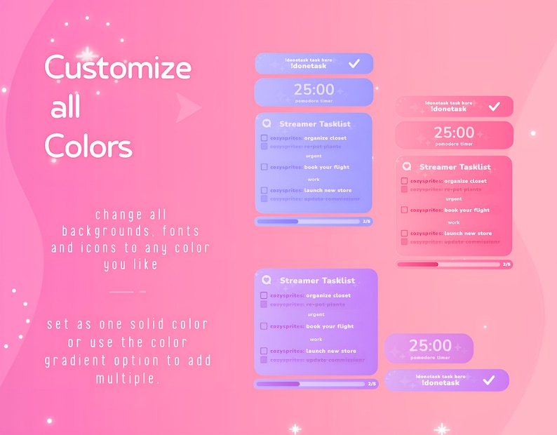 Task Widget | Pomodoro Timer | Tasklist for Coworking | Subathon ...