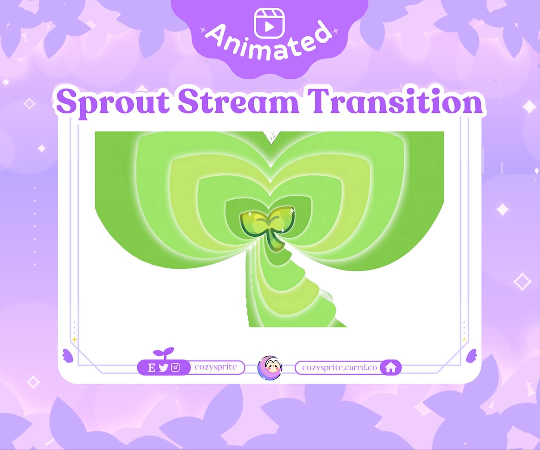 Leaf Sprout Stinger Transition | OBS Scene Transition | Twitch Youtube ...