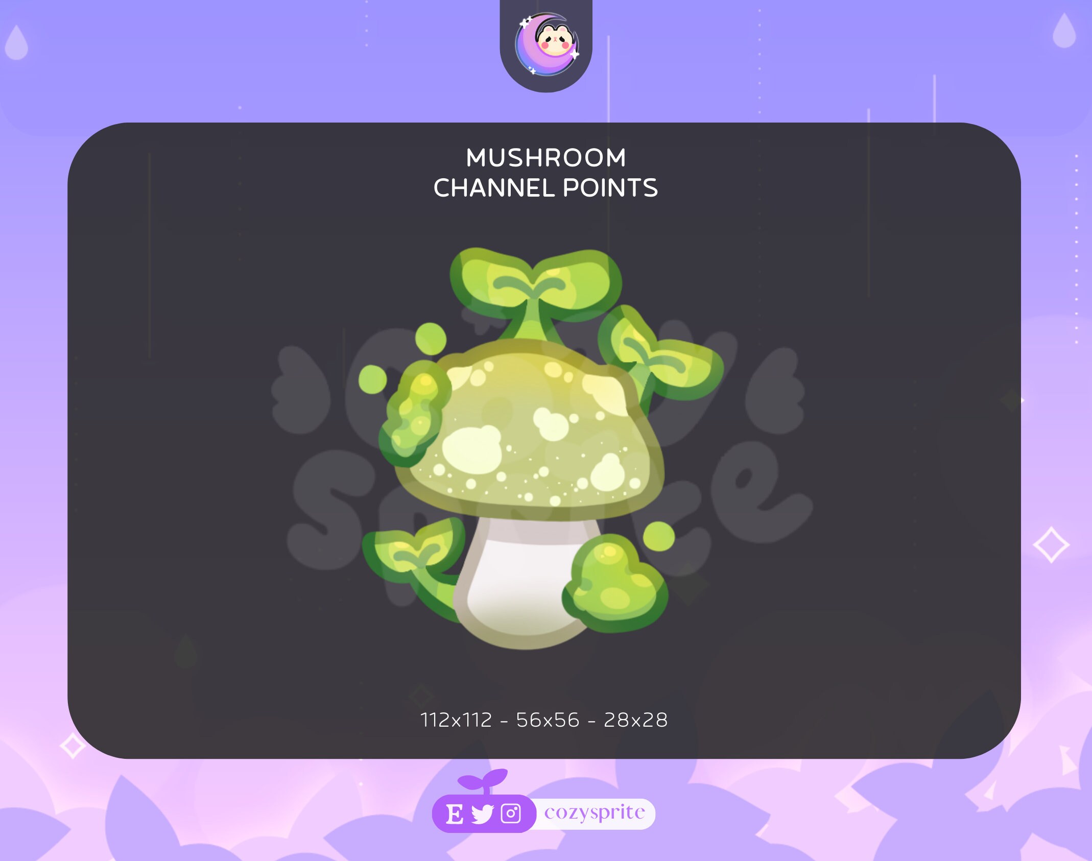 Mushroom Point Twitch | Channel Point | Emote | Twitch & Discord - Etsy
