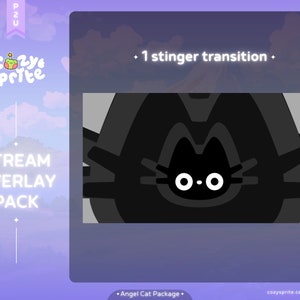 Blue Cat Overlay Pack | Animated Stream Overlay Pack | Twitch Youtube ...