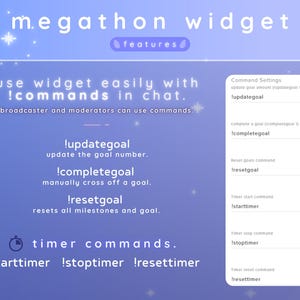 Megathon Goal Timer Widget | Timer, Subathon, Megathon | Alerts for Twitch Streams - Etsy
