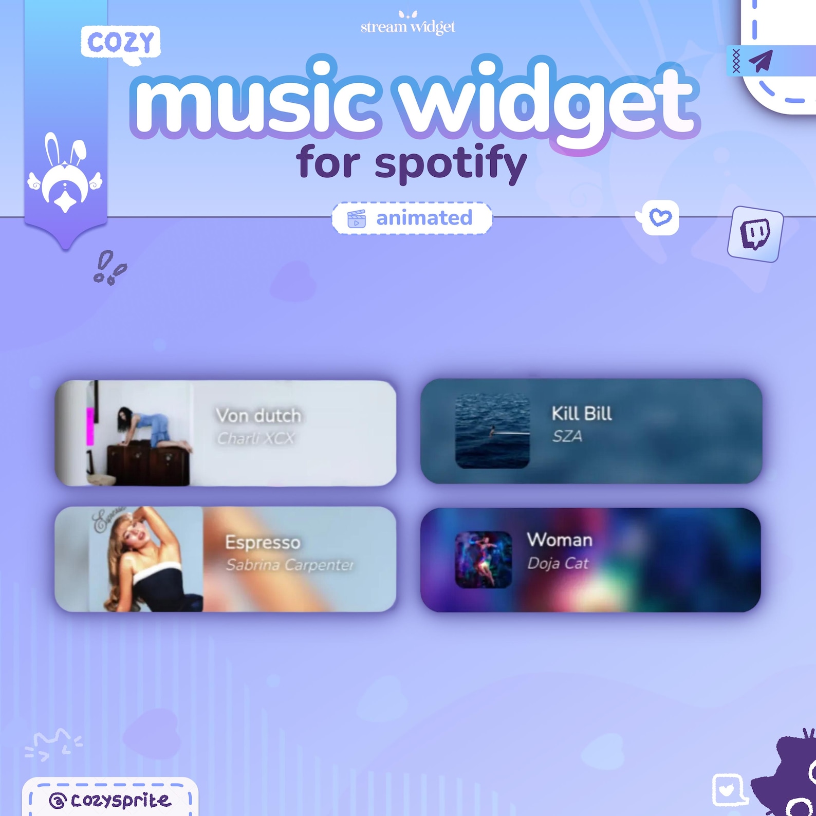 Music Widget | Song Player for Streaming | Album Icon | Spotify ...