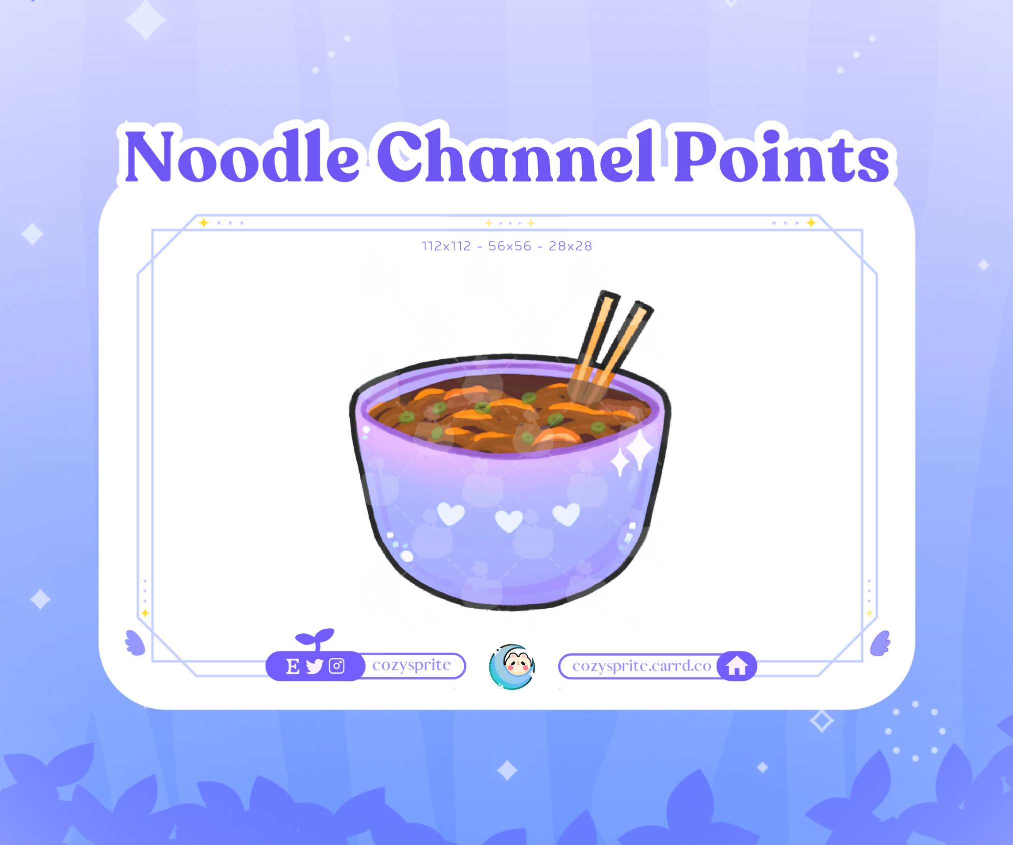 Ramen Noodle Soup Channel Point Emote Streaming Food - Etsy
