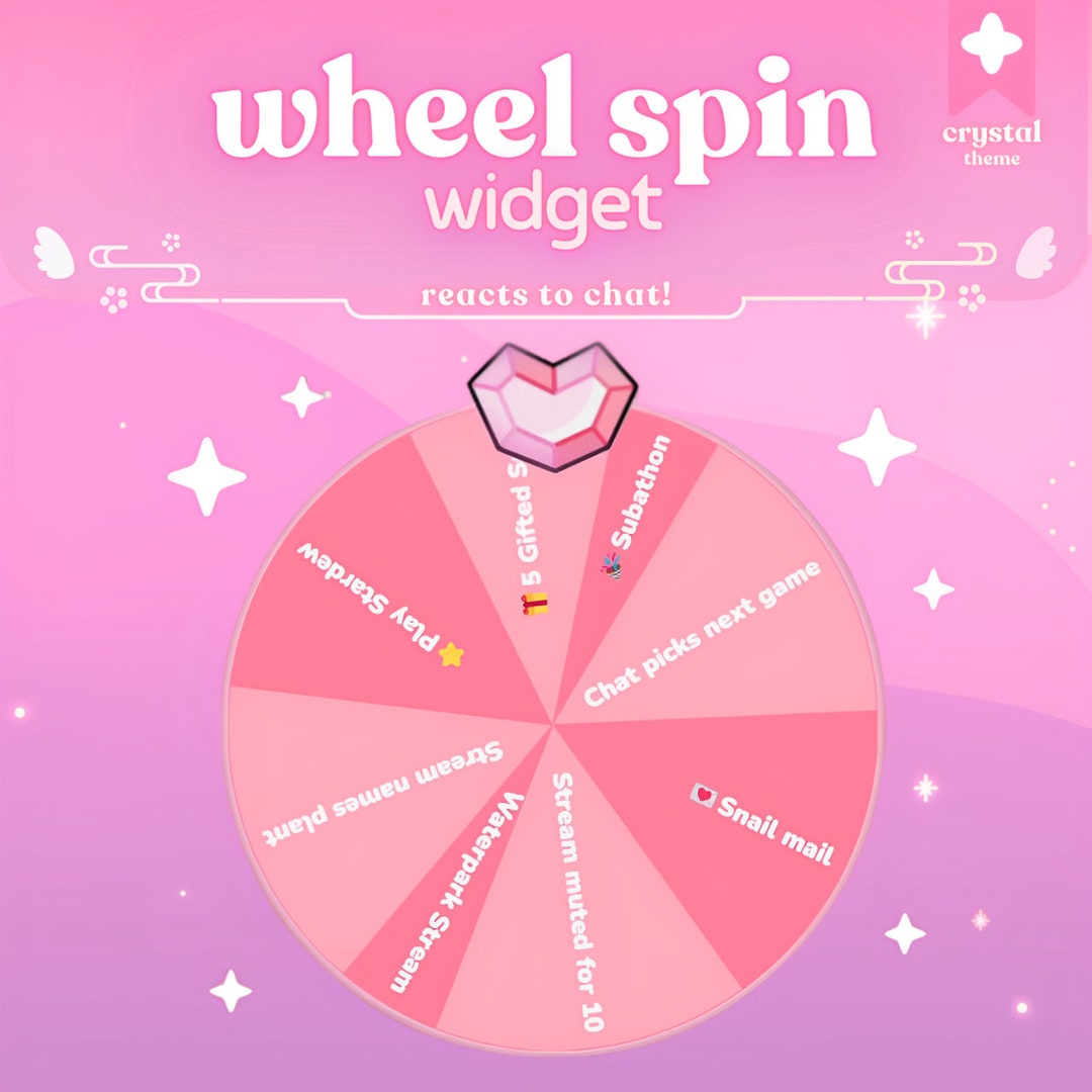 Wheel Spin Widget Roulette Spin Customizable Colors, Cute Chat ...