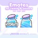 HYDRATE Emote Drink Water Emotes for Streaming Cute - Etsy Canada