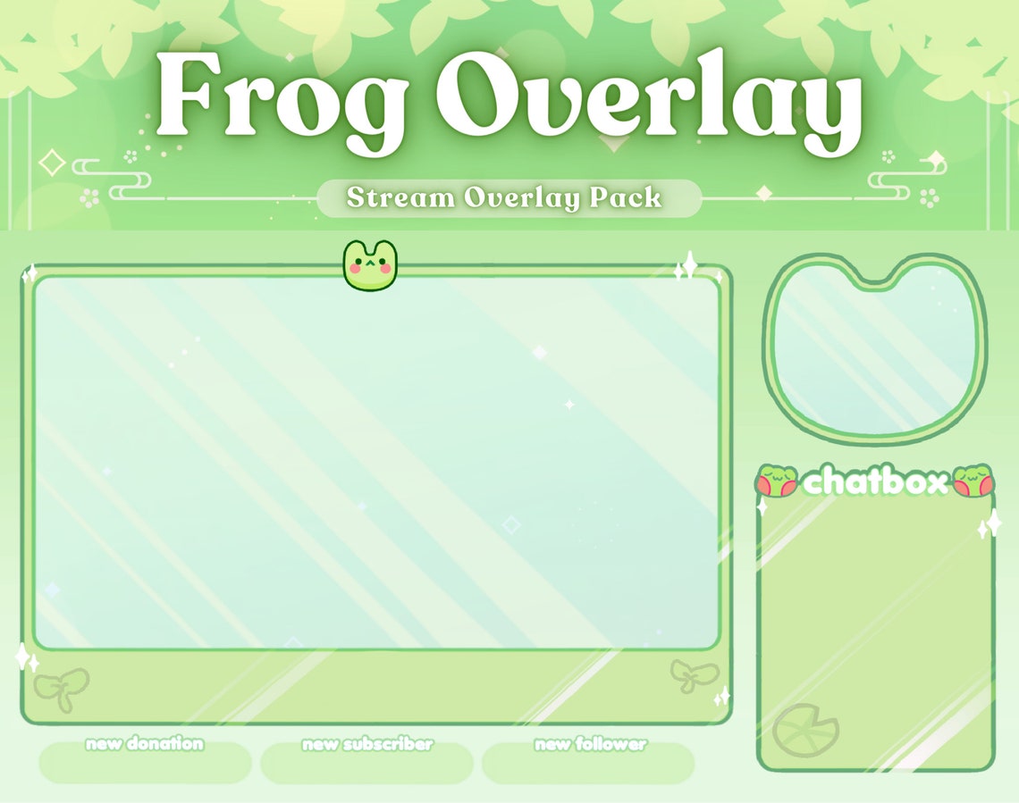 Frog Overlay Pack | Animated Stream Overlay Pack | Twitch Youtube ...
