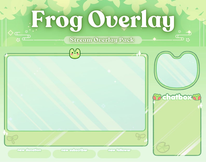 Frog Overlay Pack | Animated Stream Overlay Pack | Twitch Youtube ...