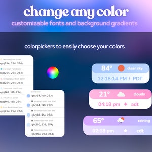 Time and Weather Widget | Display Weather in Real Time | Time Widget ...