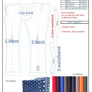 Womens Pants Bootcut Sewing Pattern Pdf Size 8-18 US36-46 - Etsy