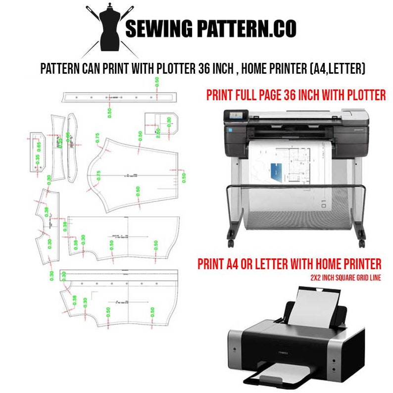 Big and Tall Long Sleeve Dress Shirt Sewing Pattern PDF size | Etsy ...