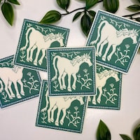 Medieval Stickers. Medieval Manuscript Animal Stickers - Etsy