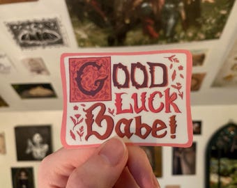 Good Luck, Babe! Sticker - Etsy