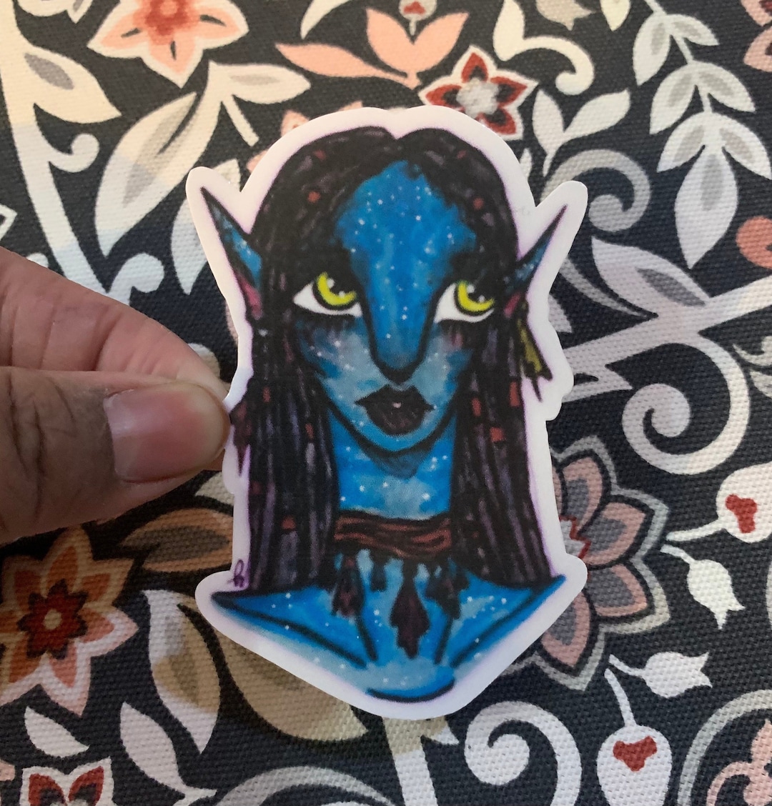 Avatar Neytiri Artwork Vinyl Sticker, Sticker, Cute Stickers, Stickers ...