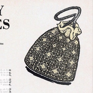 1974 Granny Square Handy Dandy Crochet Purses / Totes /crossbody Bag ...