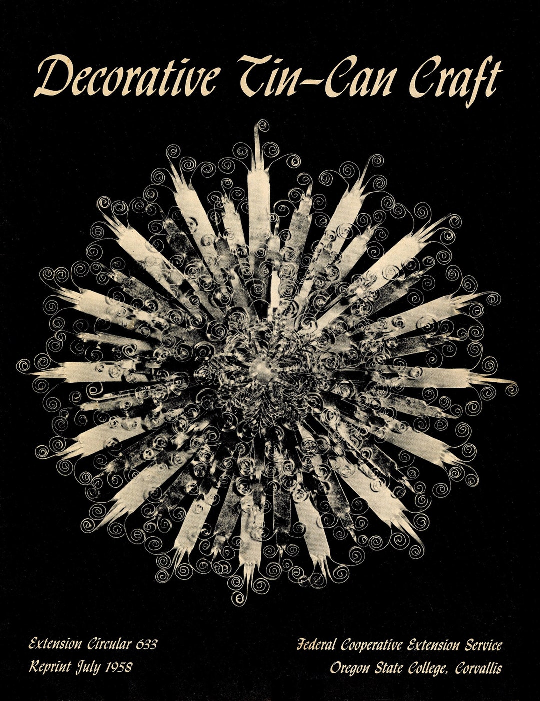 1958 Decorative Tin-can Craft DIY 1950s Decor Mid Century Christmas ...