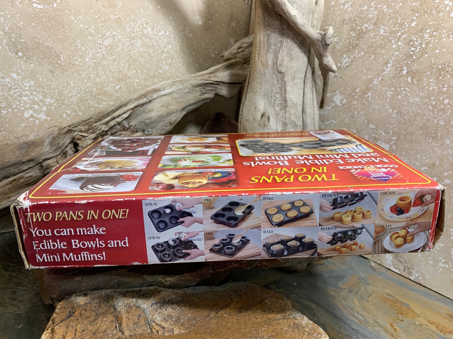 Cooks Choice Edible Bowl Maker Mini Muffins 2 in 1 Baking Pan MIB ...