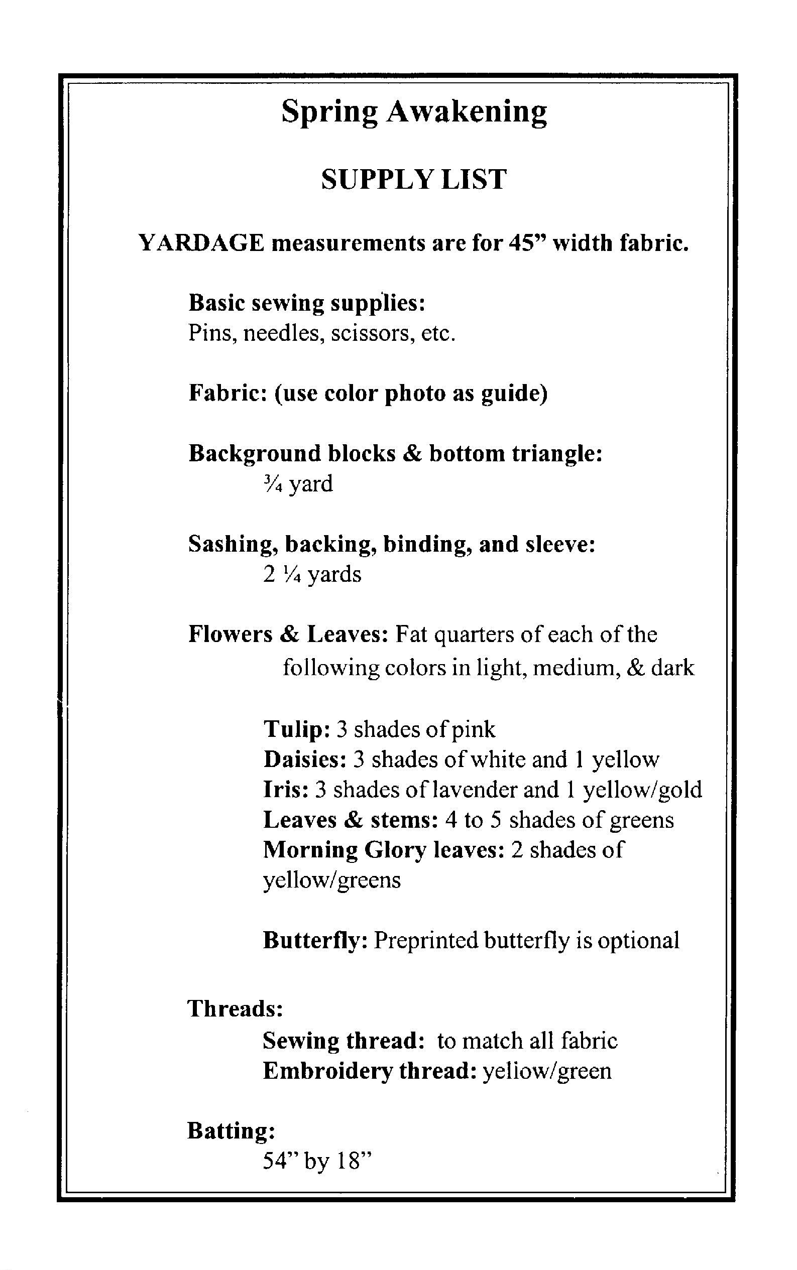 1998 Spring Awakening Quilt Banner Rose M Hahn Design Appliqué Quilt ...