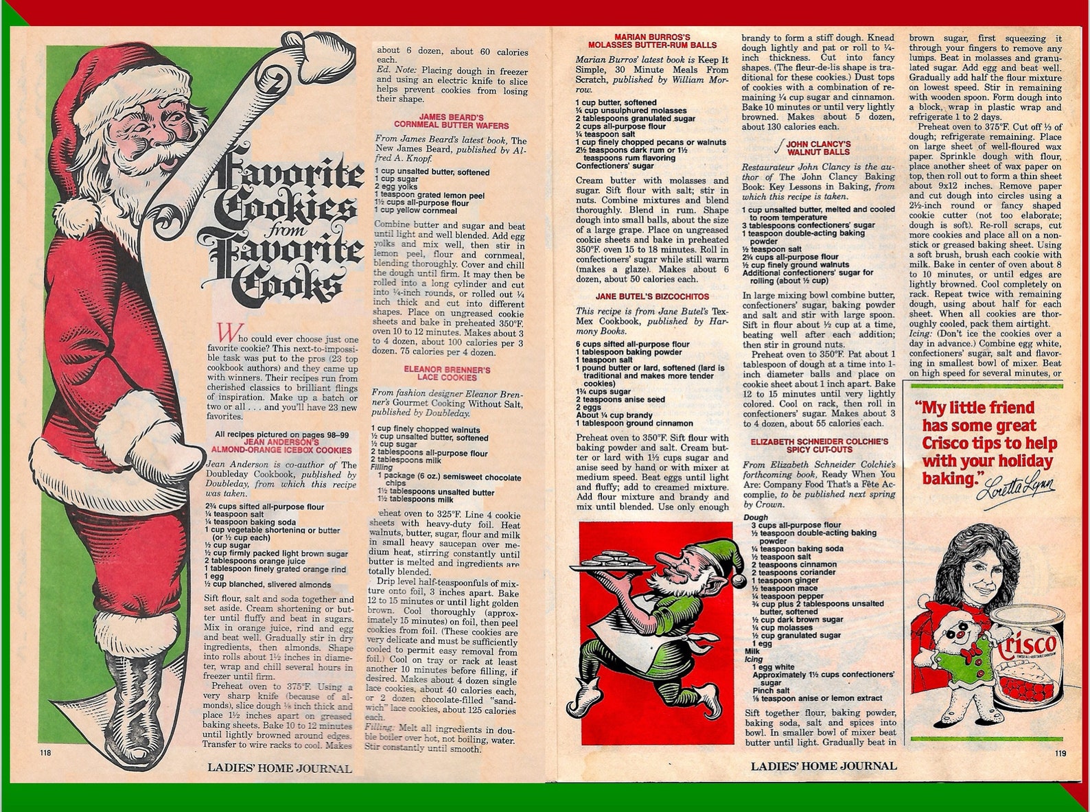 1981 the Cookie Book 81 Ladies Home Journal Tear-out Holiday - Etsy