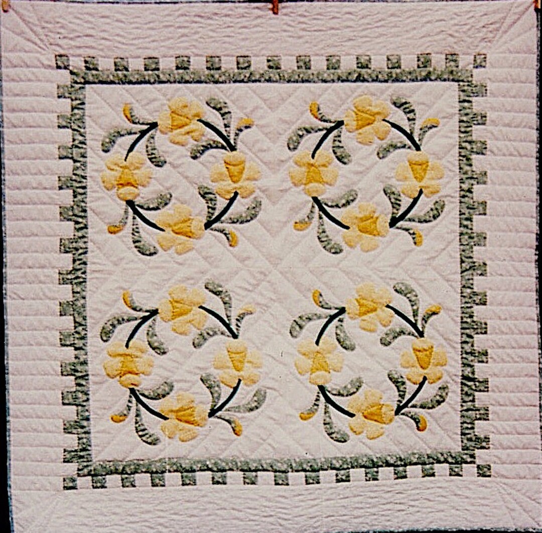 1992 Daffodils Quilt Design Quilt Pattern Instant Download PDF Digital ...