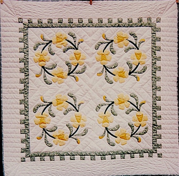 1992 Daffodils Quilt Design Quilt Pattern Instant Download PDF | Etsy