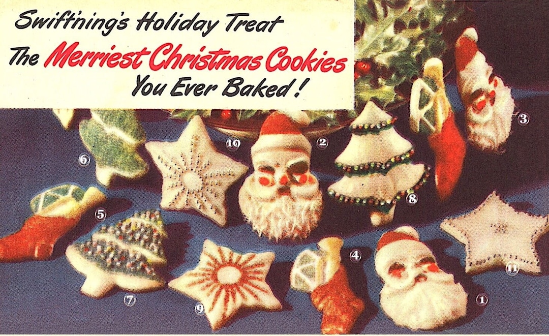 1950s Swiftnings Merriest Christmas Cookies Recipe Leaflet Instant PDF ...