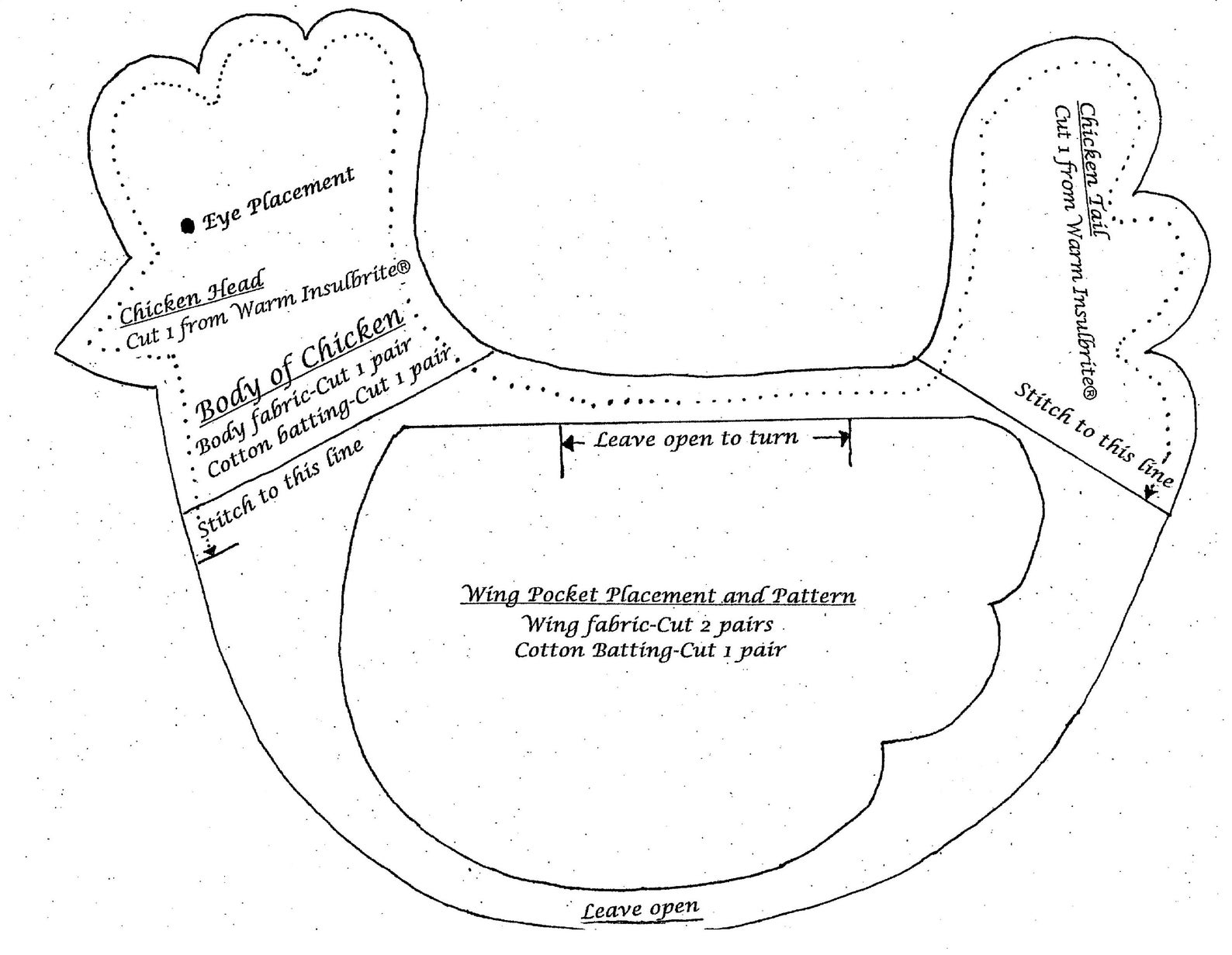 Chicken Potholder Pattern Instant Download Digital Booklet Beginner ...