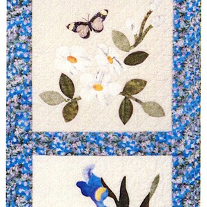 1998 Spring Awakening Quilt Banner Rose M Hahn Design Appliqué Quilt ...