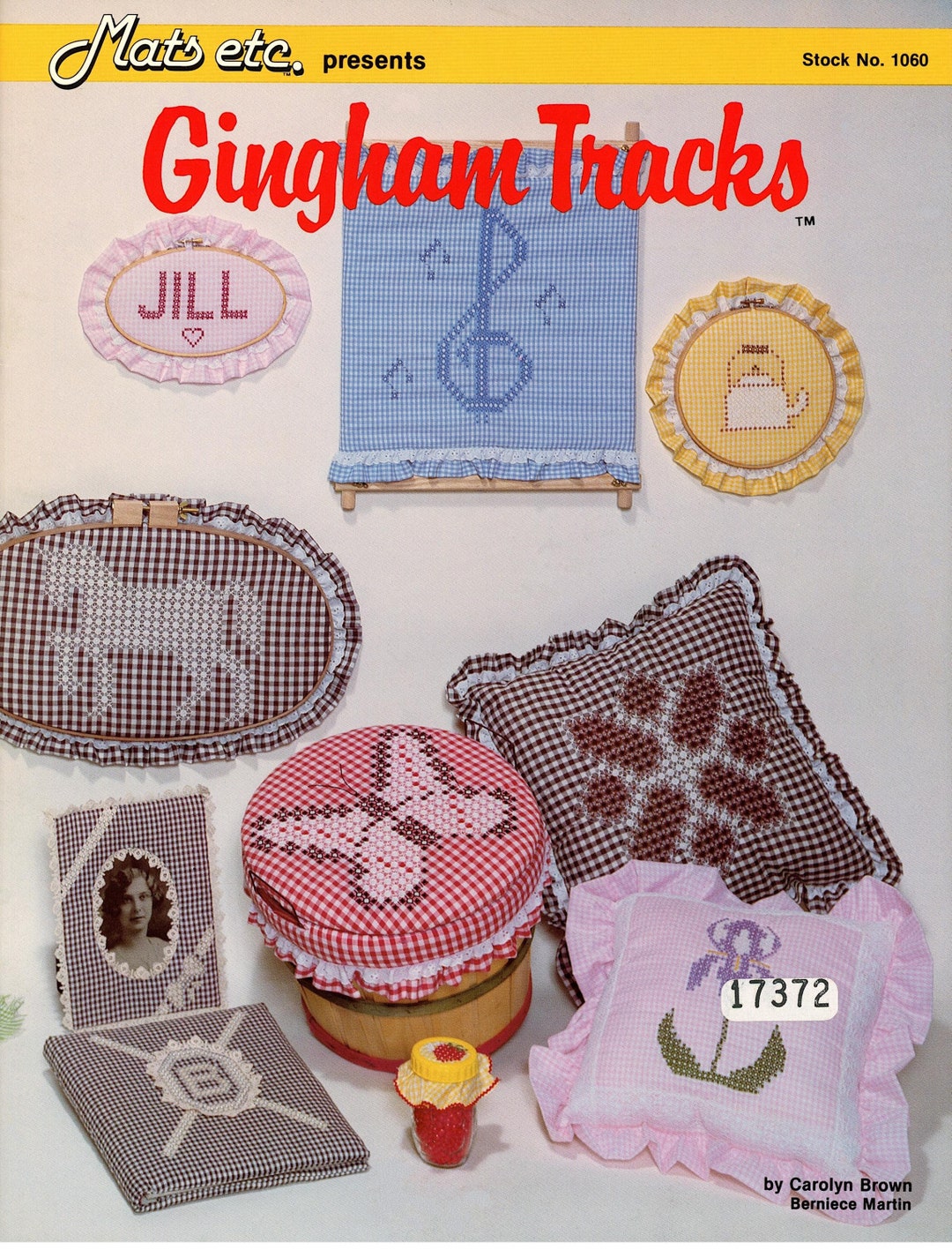1983 Gingham Tracks Chicken Scratch Needlepoint Charts RARE Gingham ...