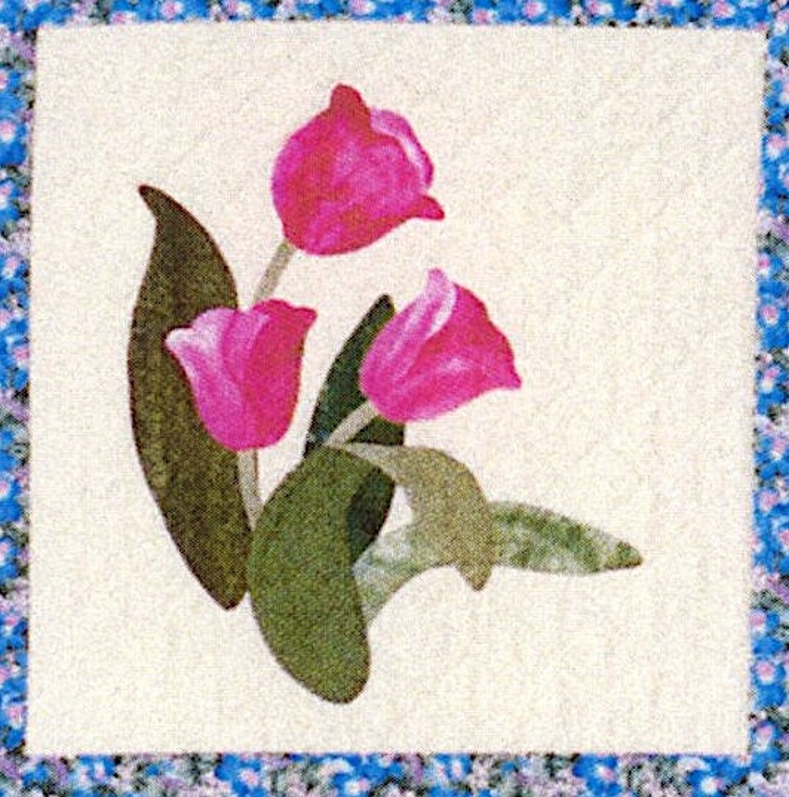 1998 Spring Awakening Quilt Banner Rose M Hahn Design Appliqué Quilt ...