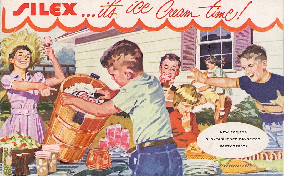 It's Ice Cream Time! 15 Recipe Booklet Silex Ice Cream Maker Instant ...