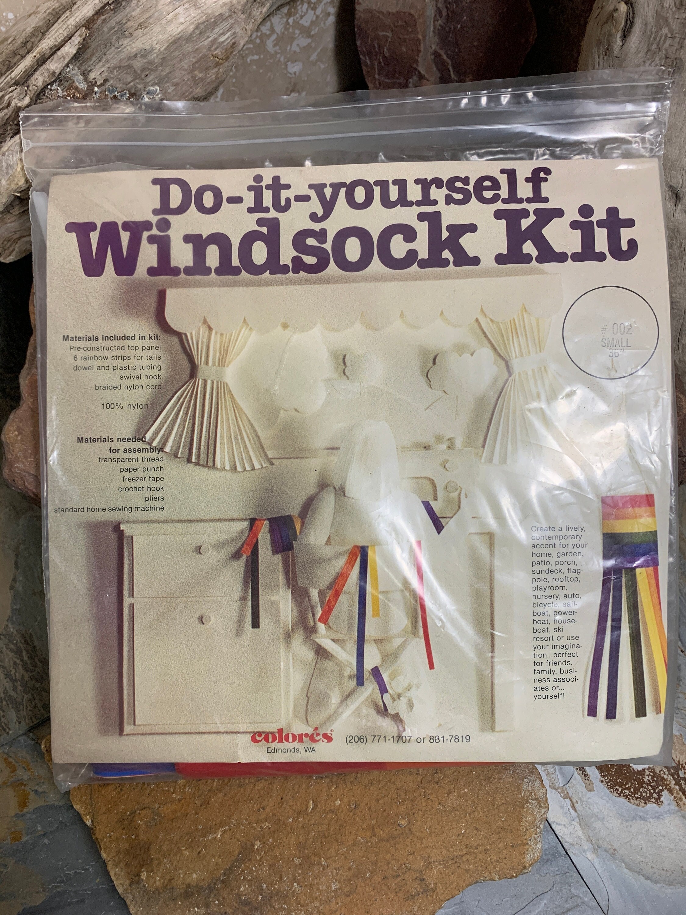 Do-it-yourself Windsock Kit Rainbow Windsock Backyard Art Weekend ...