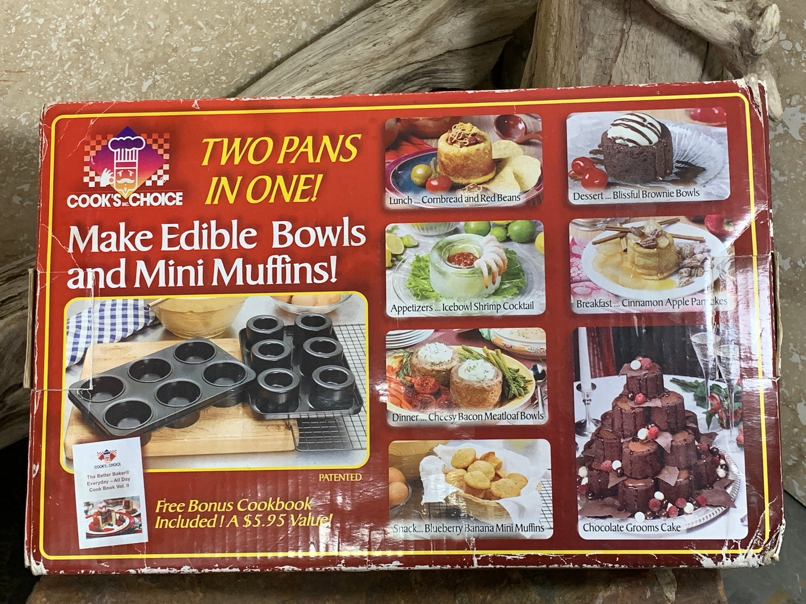 Cooks Choice Edible Bowl Maker Mini Muffins 2 in 1 Baking Pan MIB ...