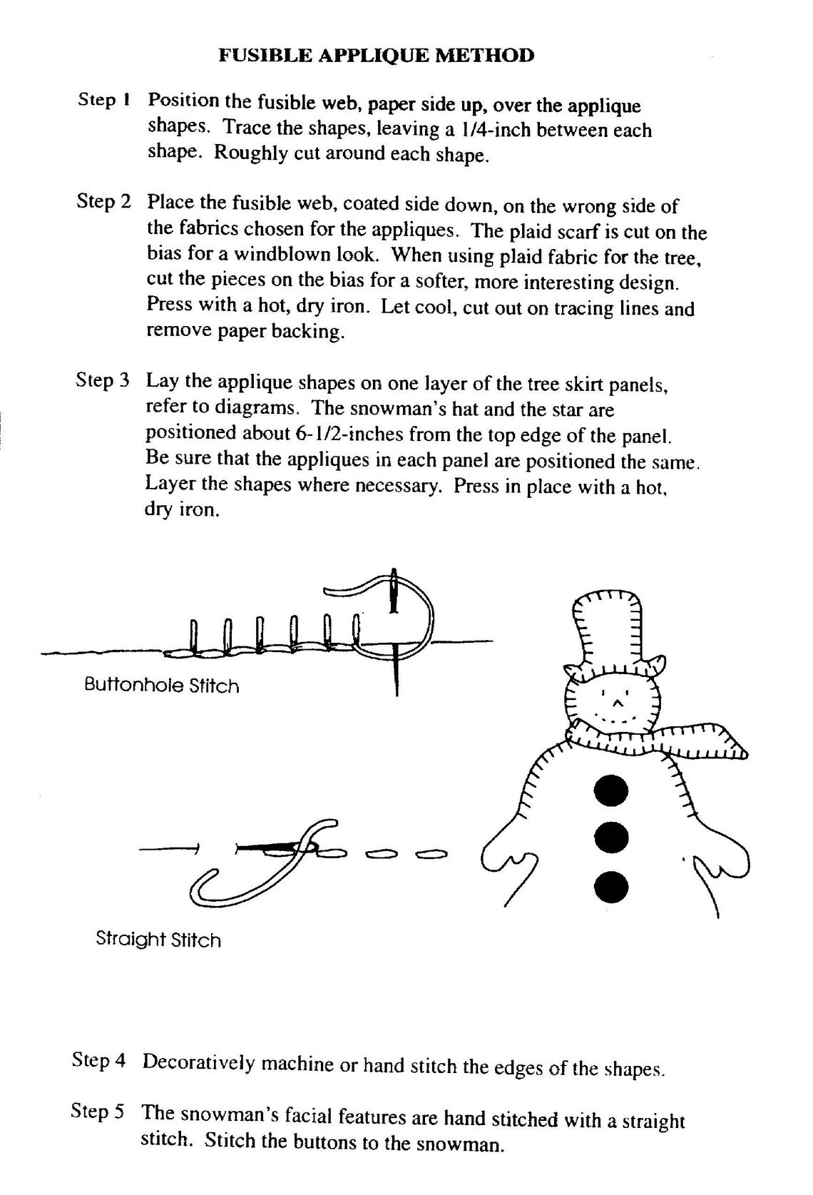 Thimbleberries Winter Wonderland Tree Skirt Snowman Appliqué Quilt E ...