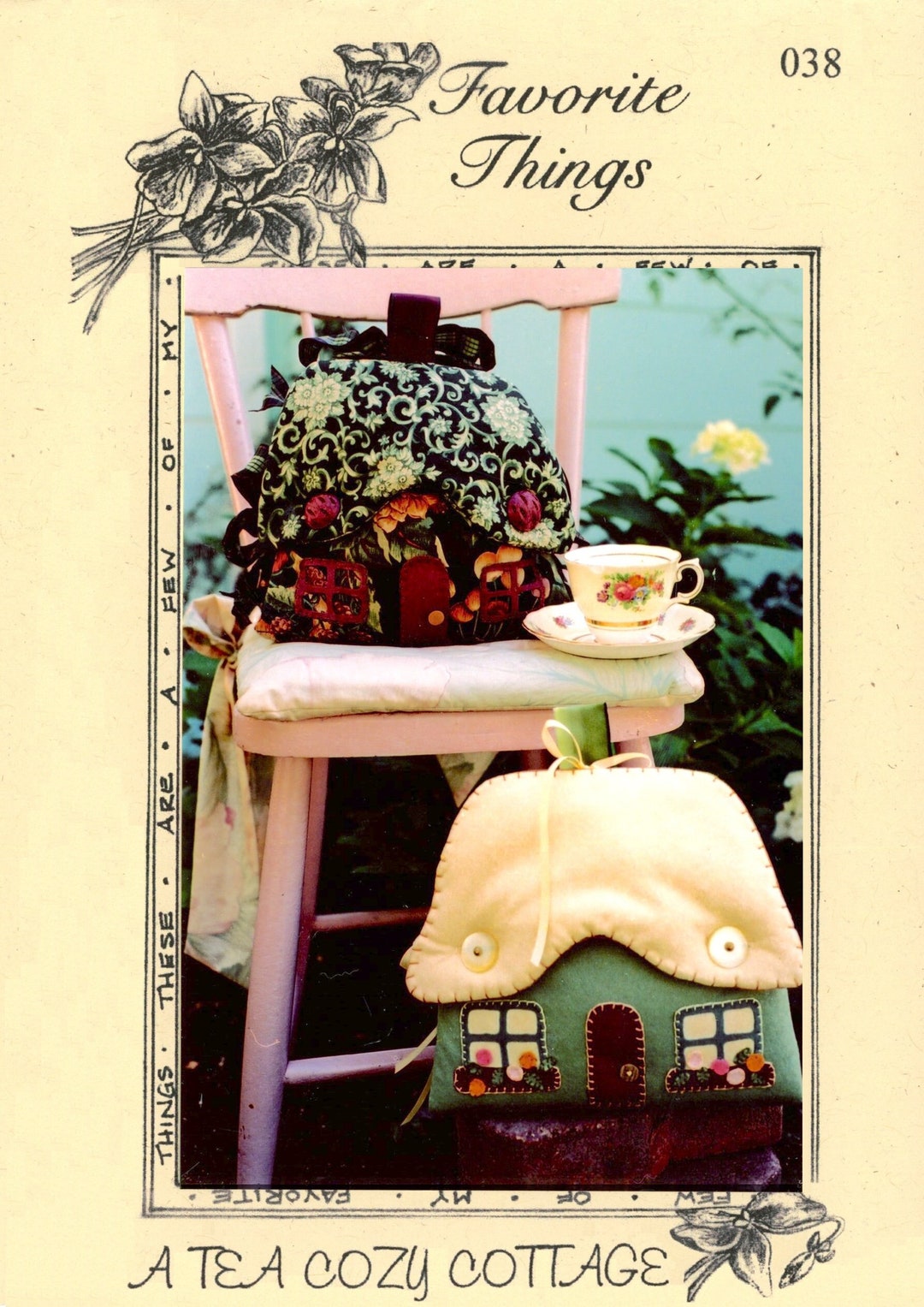 1996 A Tea Cozy Cottage Quilt Pattern Design Instant Download PDF ...