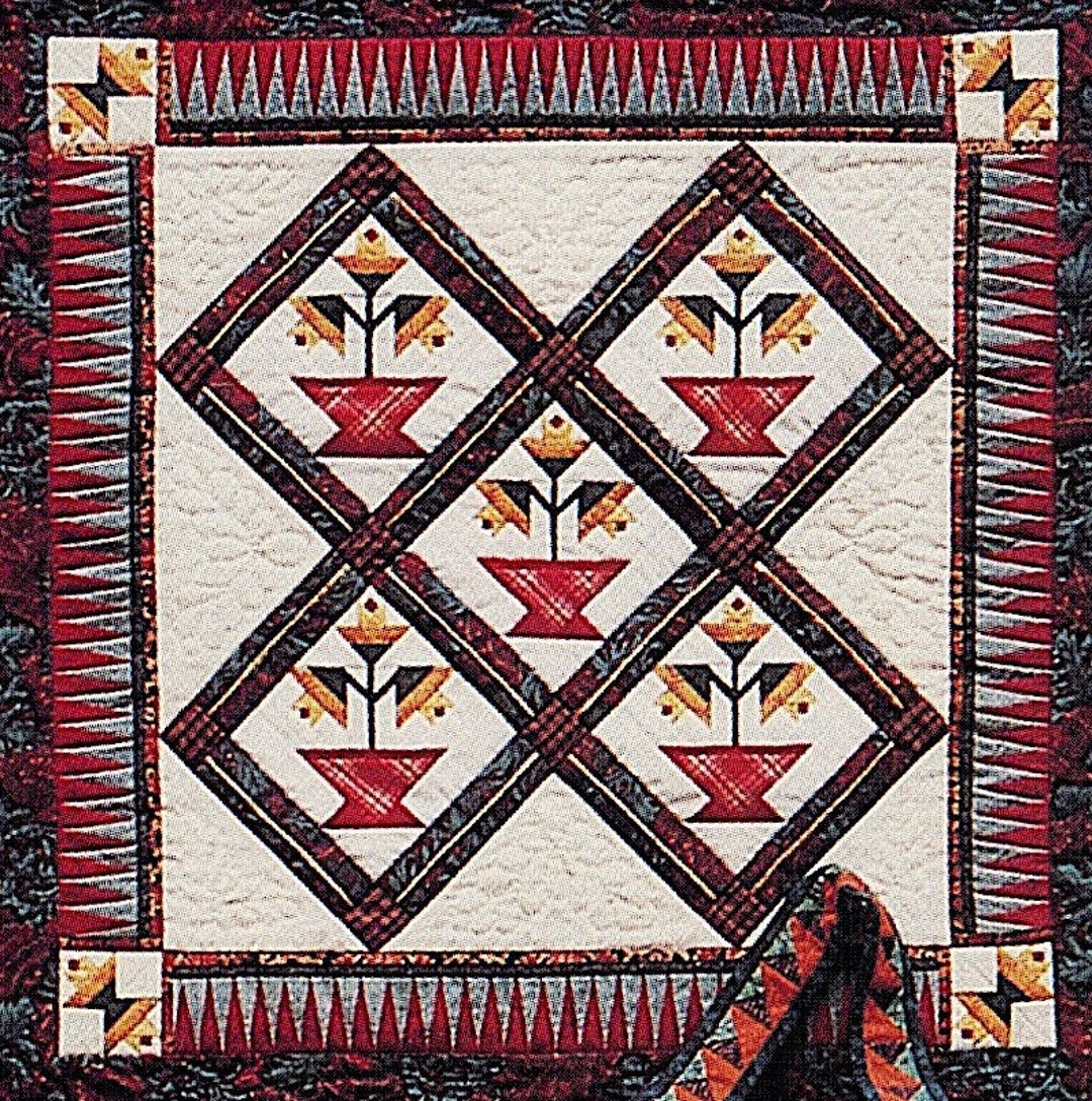 1996 Carolina Morning Quilt Design Wall Hanging Needlepoint Bag Quilt ...
