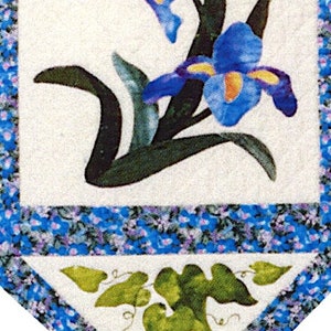 1998 Spring Awakening Quilt Banner Rose M Hahn Design Appliqué Quilt ...