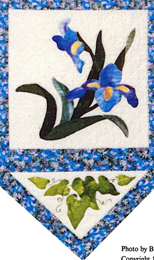 1998 Spring Awakening Quilt Banner Rose M Hahn Design Appliqué Quilt ...