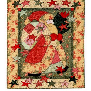 Old St Nick Quilt Wallhanging Design Quilt Pattern Instant Download PDF ...